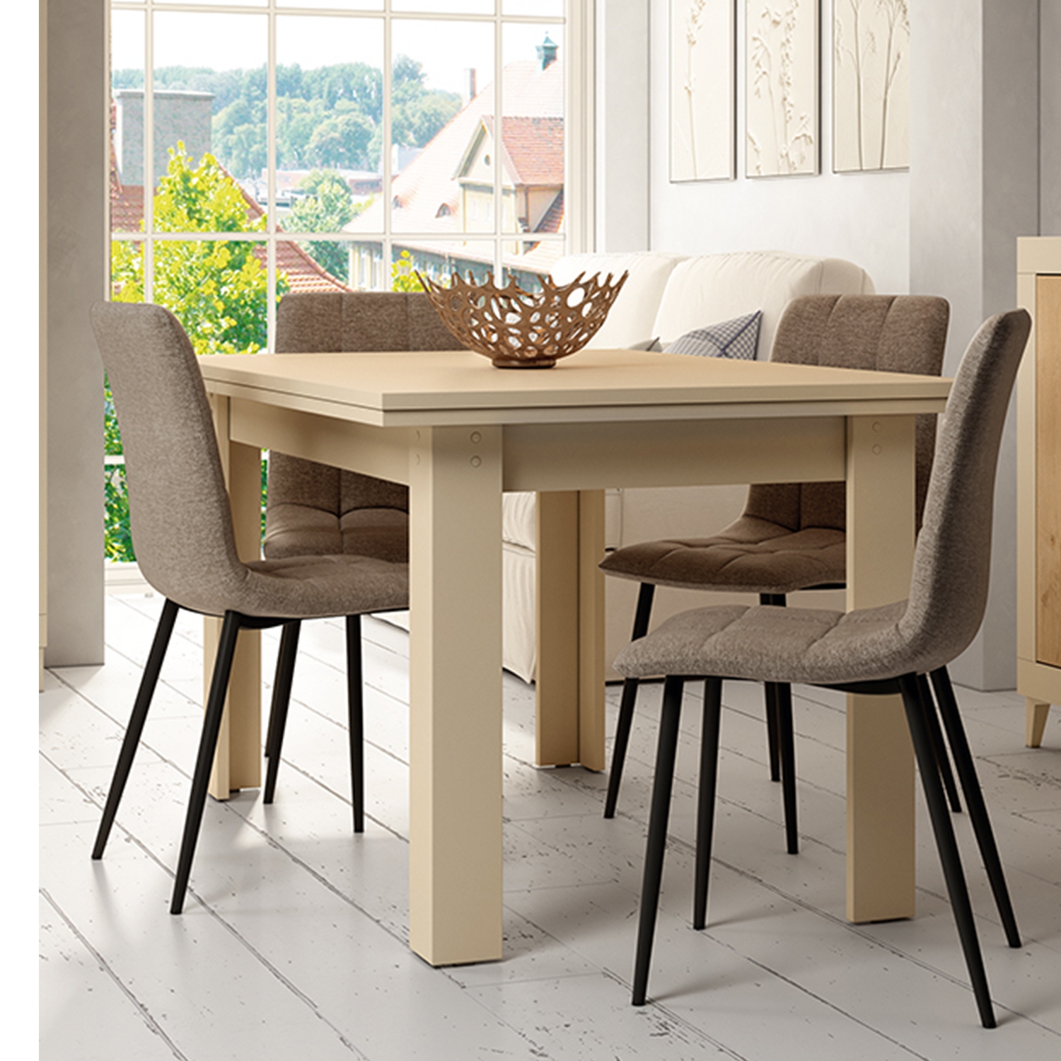 Mesa De Comedor Cuadrada Mesa Comedor Cuadrada Extensible Artisan